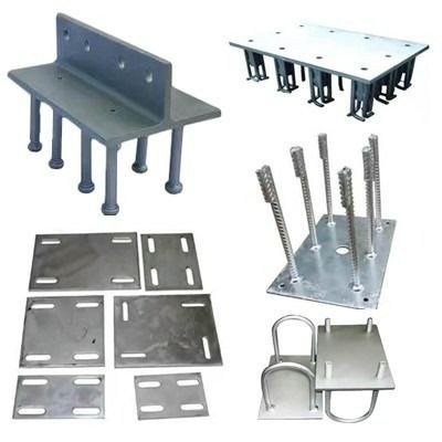 10mm Welded Steel Embed Plates In Embedded Concrete Concrete Steel Plate